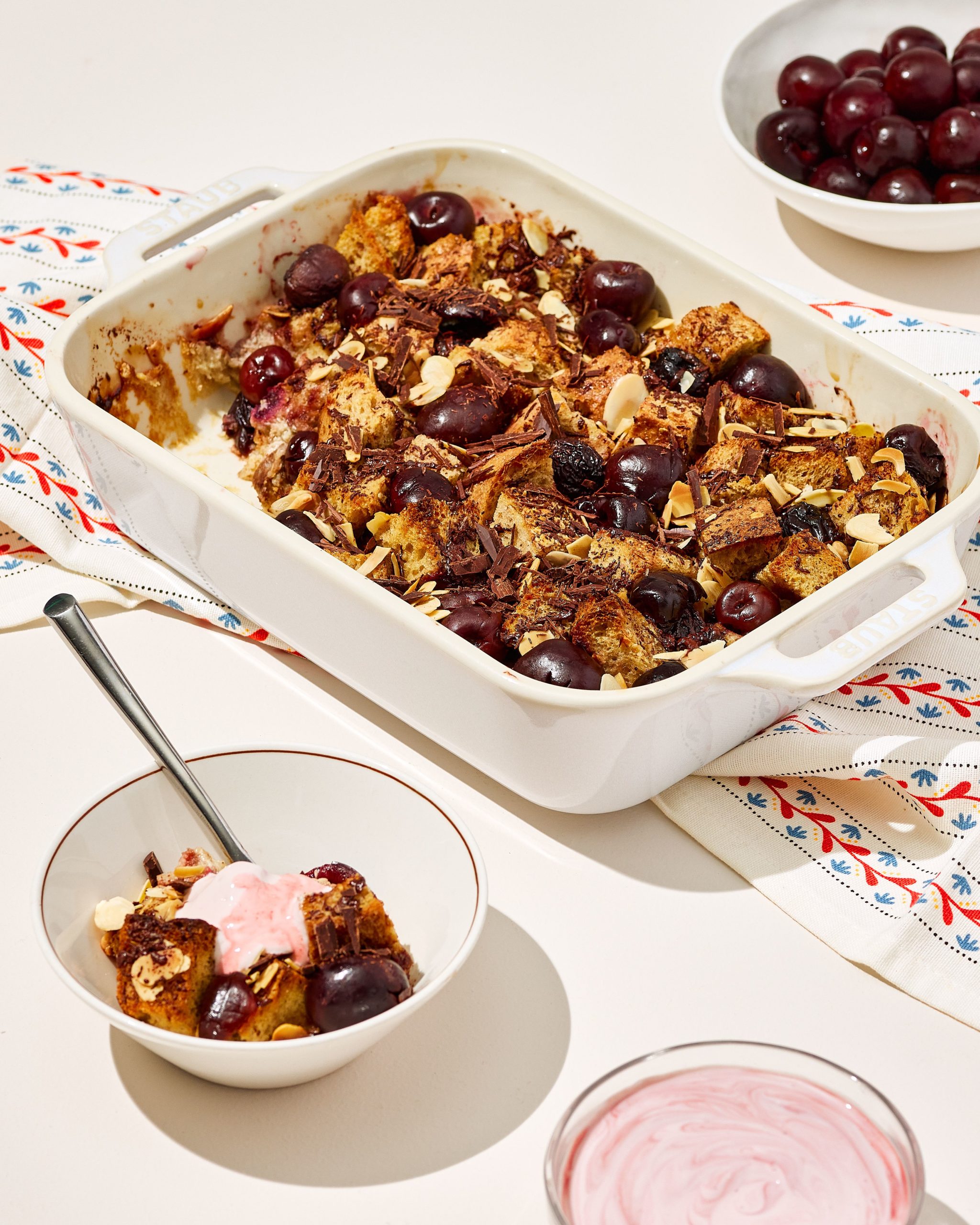 Dark Chocolate and Cherry Bread Pudding | What you eat